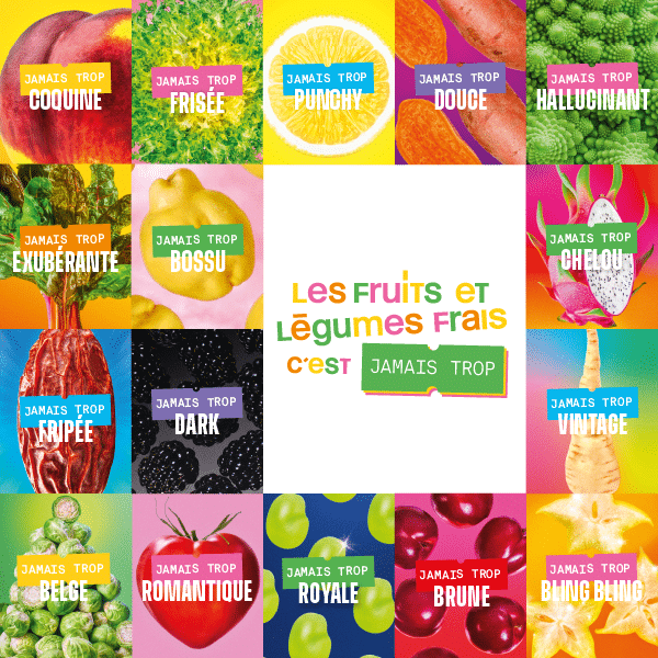 Les fruits et légumes frais, c'est Jamais Trop